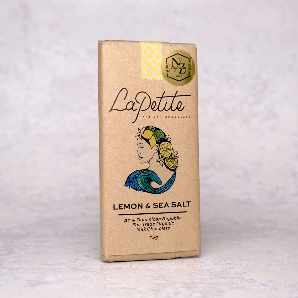 Lemon & Sea Salt Milk Chocolate - 37% Dominican Republic – La Petite ...
